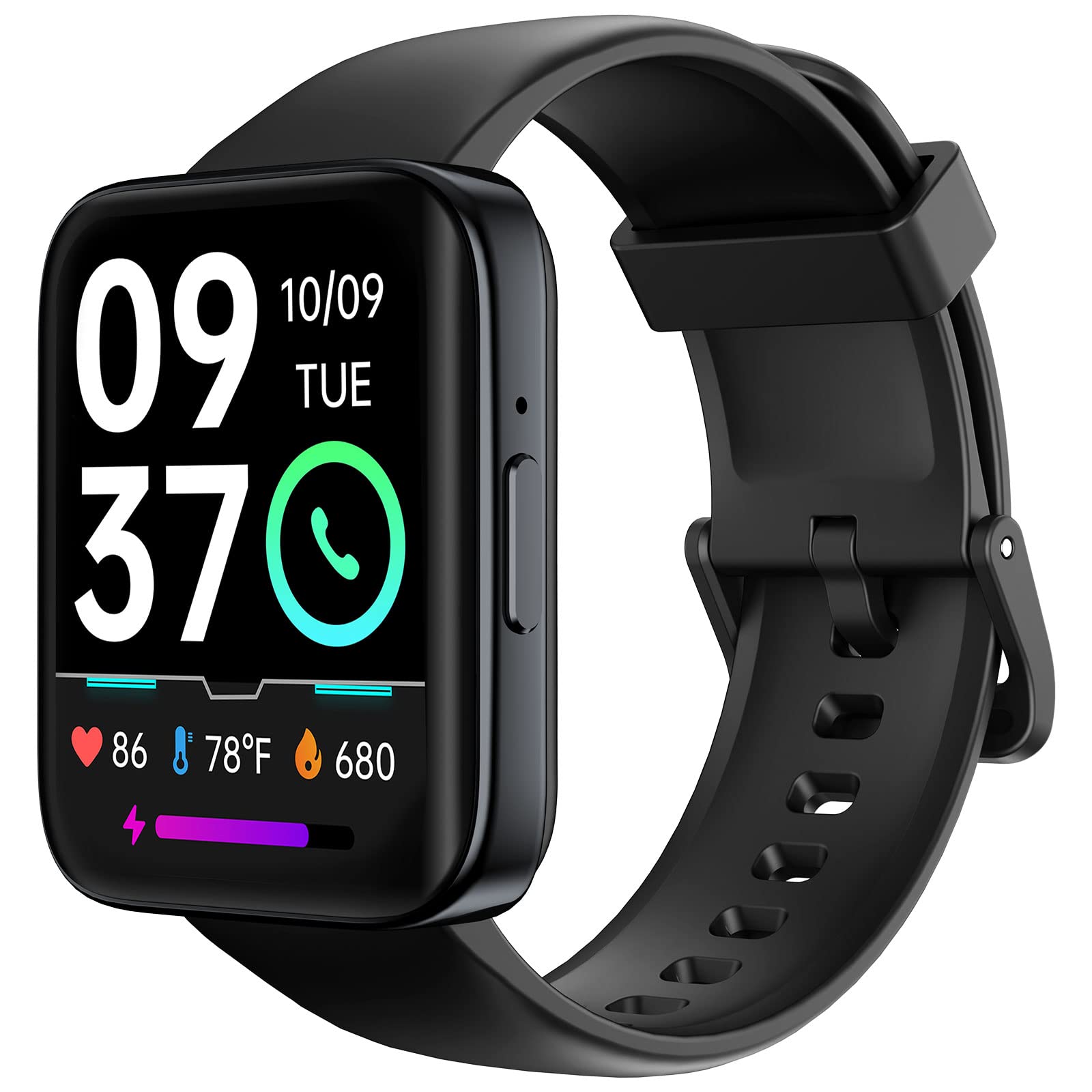 SKG Smart Watch Make/Answer Call for Men Women, GPS Fitness Tracker with 100+ Sports, SpoO2 Heart Rate Sleep Stress Monitor, IP68 Waterproof, 1.78" AMOLED Smartwatch for Android iOS iPhones, V9