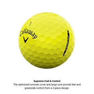 Callaway Warbird Golf Balls (2023 Version, Yellow)