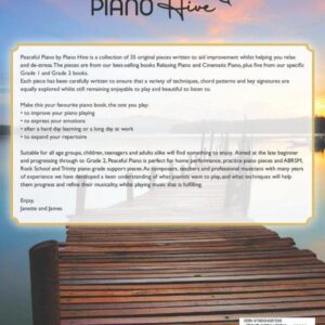 Peaceful Piano: 35 Beautiful Piano Pieces for Adults and Children. Late Beginner to Intermediate. Audio Supported (Piano Hive Books)