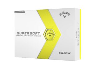 callaway golf supersoft golf balls (2023 version, yellow)