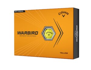 callaway warbird golf balls (2023 version, yellow)