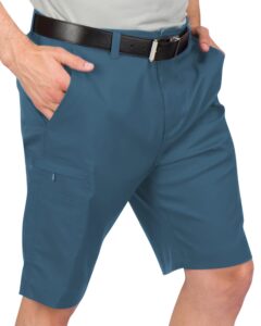 cargo golf shorts for men - dry fit, large pockets, lightweight, moisture wicking, 4-way stretch