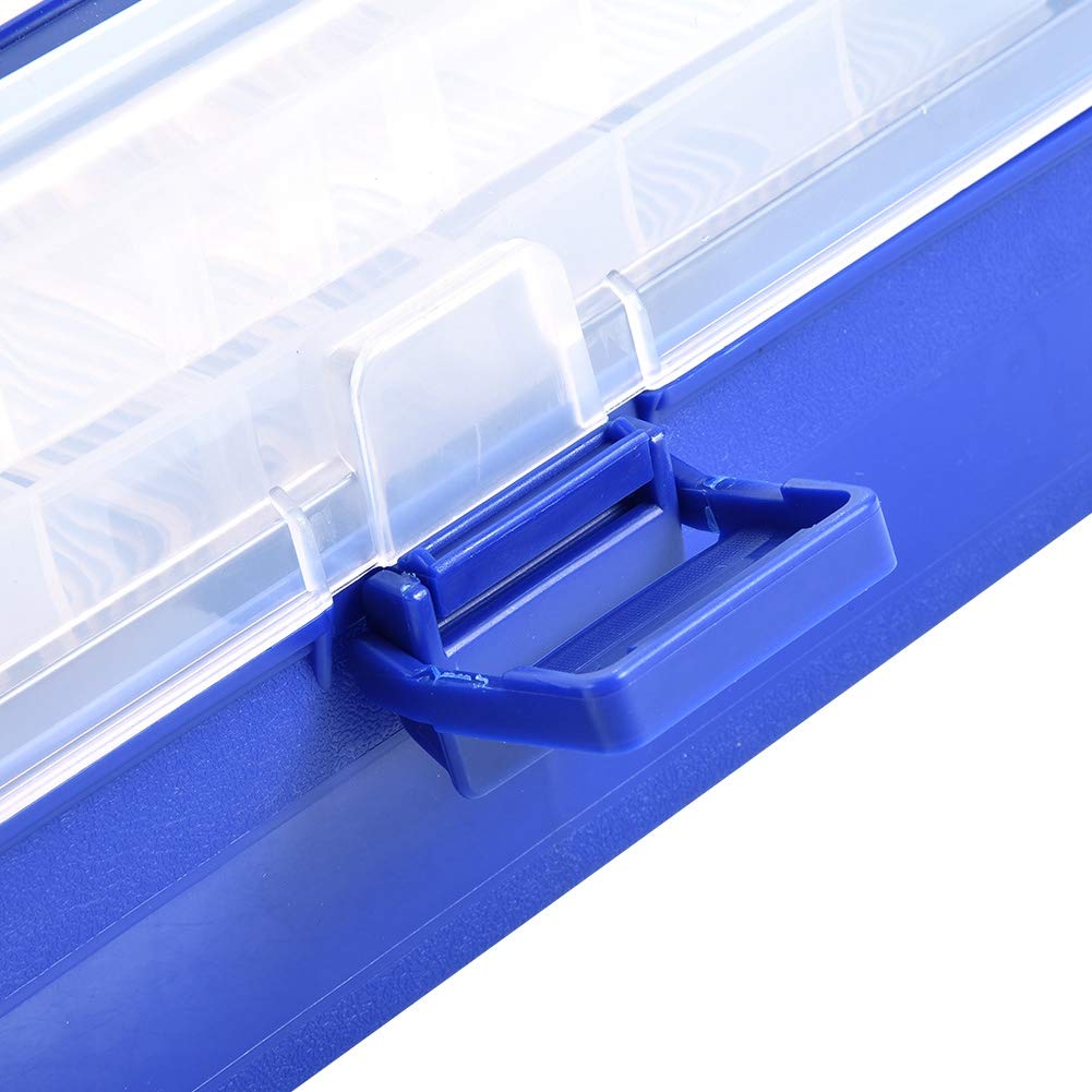 Fishing Tackle Box, 3 Layers Plastic Fishing Tackle Accessory Storage Holer Box for Lures Hooks