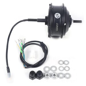 36v 250w 6.3" threaded brushless gear rear hub motor for 20"-28" wheel, rotary freewheel electric bike kit conversion kit hub cycling engine gdae10 for ebike electric bicycle motorbike mountain bike