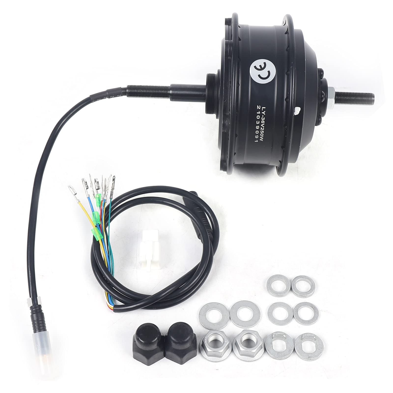 36V 250W 6.3" Threaded Brushless Gear Rear Hub Motor for 20"-28" Wheel, Rotary Freewheel Electric Bike Kit Conversion Kit Hub Cycling Engine GDAE10 for Ebike Electric Bicycle Motorbike Mountain Bike