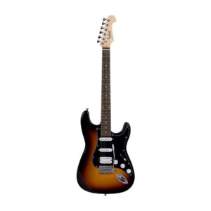 Monoprice 6 String Solid-Body Electric Guitar, Right (610036), Sunburst