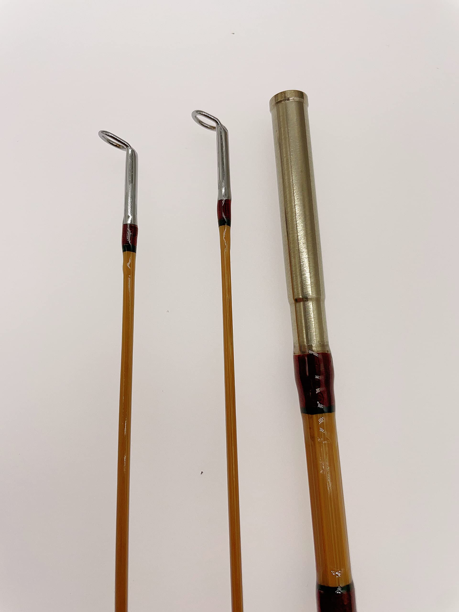 New Bamboo Fly Rod with Nickel Silver Downlocked Reelseat and Agate Strip Guide. (8'0" #6)