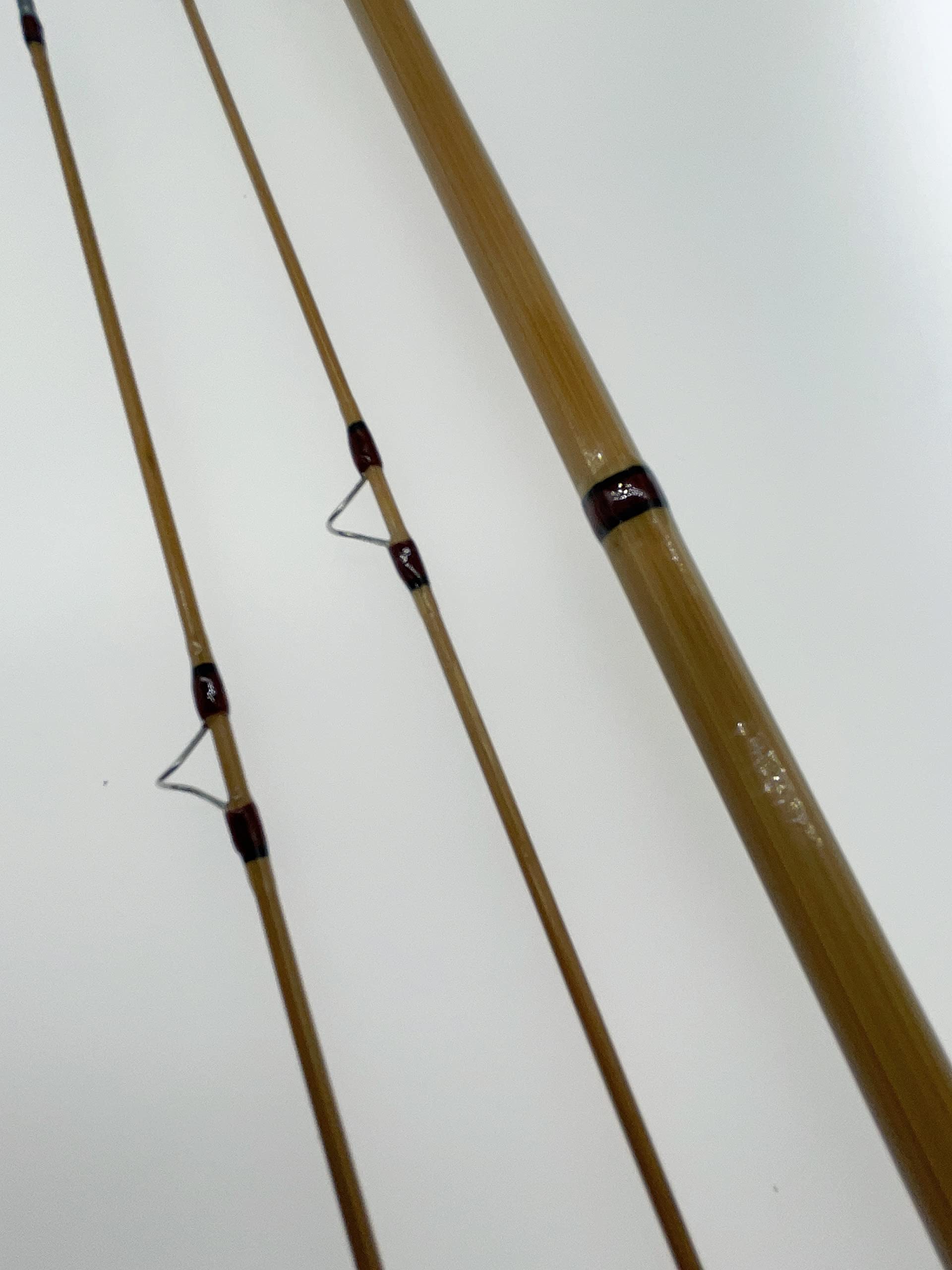 New Bamboo Fly Rod with Nickel Silver Downlocked Reelseat and Agate Strip Guide. (8'0" #6)