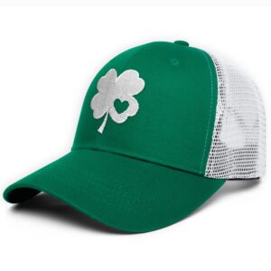 St. Patrick's Day Clover Baseball Cap Adjustable Trucker Hat Fashion Dad Hat Sports Hat St. Patrick’s Day Gift