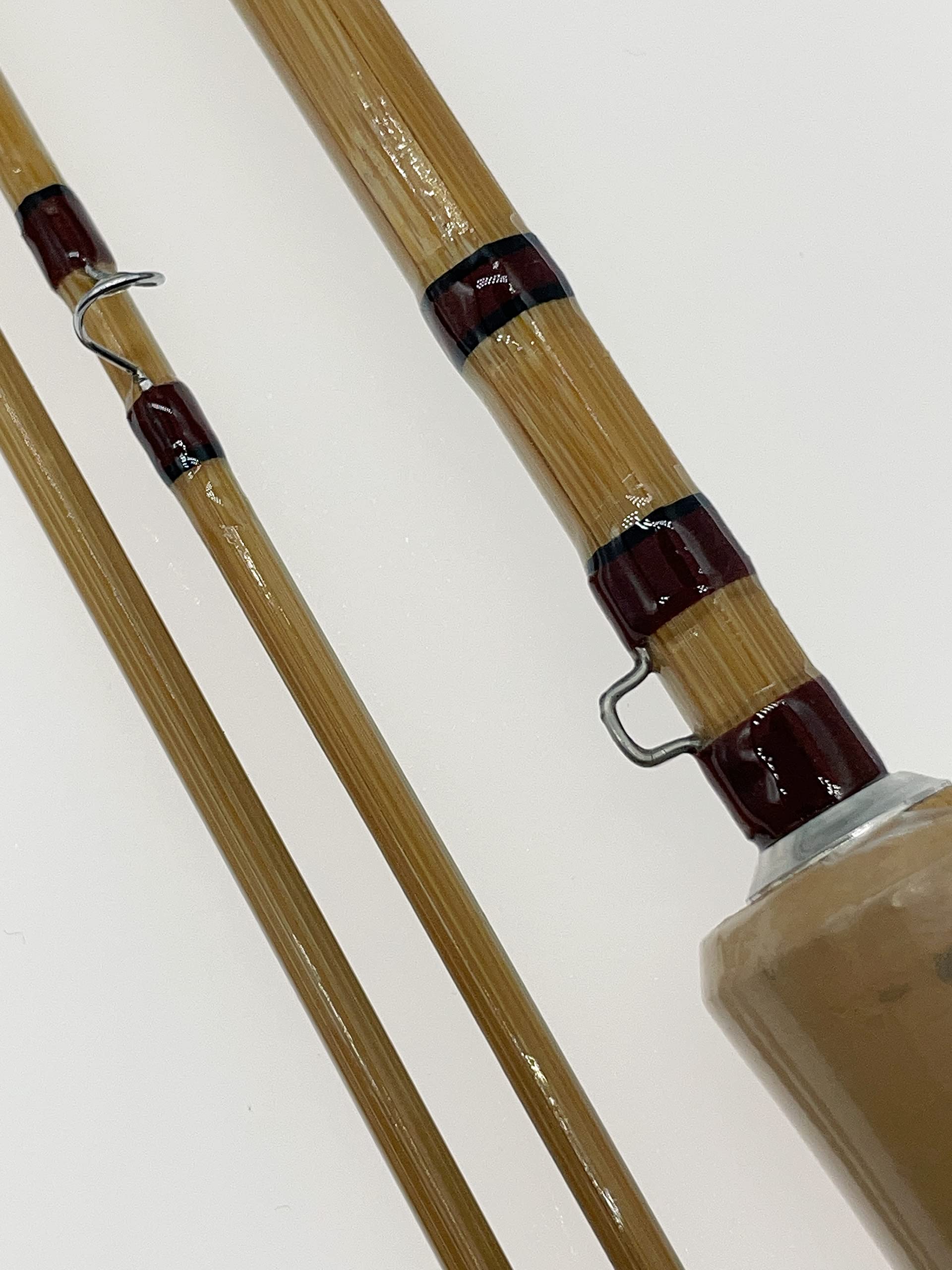 New Bamboo Fly Rod with Nickel Silver Downlocked Reelseat and Agate Strip Guide. (8'0" #6)