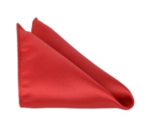 moda di raza, pocket square, satin finish hanky, men handkerchiefs, red handkerchief