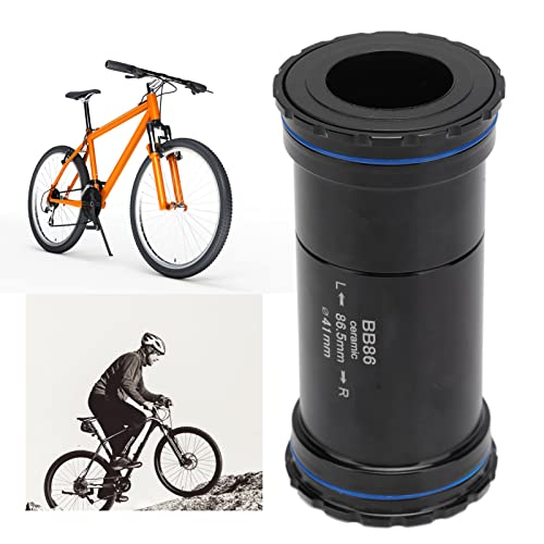 Demeras Bike Bottom Bracket, Stable No Noise Road Bike Bottom Bracket Aluminum Alloy Body Butyronitrile Sealed Loop Waterproof for Maintenance