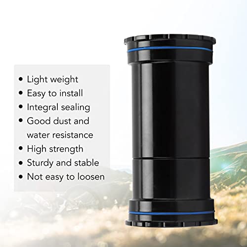 Demeras Bike Bottom Bracket, Stable No Noise Road Bike Bottom Bracket Aluminum Alloy Body Butyronitrile Sealed Loop Waterproof for Maintenance