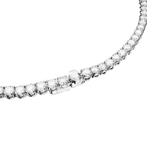 Swarovski Matrix Tennis Necklace with Clear Crystals on a Rhodium Finished Setting, Part of the Swarovski Matrix Tennis Collection