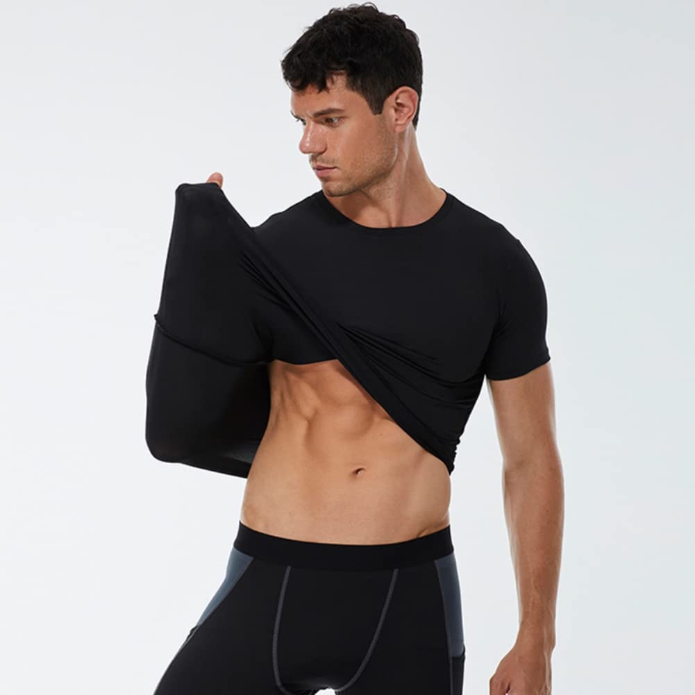 Valcatch Men's Compression Shirts Short Sleeves T-Shirt Athletic Quik Dry Base Layer for Running Workout Hiking Cycling