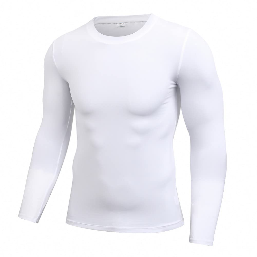 Valcatch Long Sleeve Compression Shirts Base Layer Athletic Quick Dry Underwear for Mens Running Workout Hiking Cycling