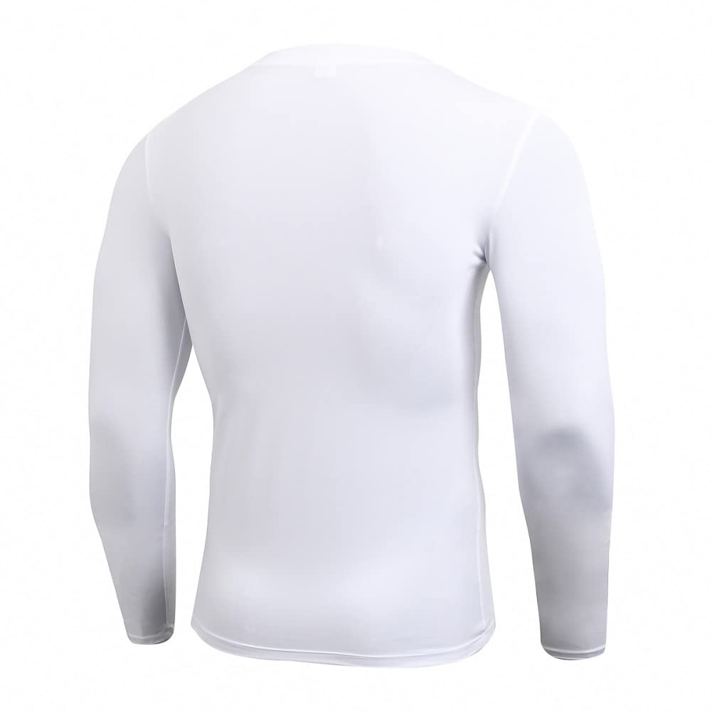 Valcatch Long Sleeve Compression Shirts Base Layer Athletic Quick Dry Underwear for Mens Running Workout Hiking Cycling