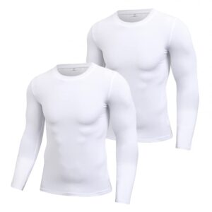 valcatch long sleeve compression shirts base layer athletic quick dry underwear for mens running workout hiking cycling