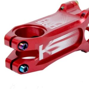 ZECHAO Bike Handlebar Stem,31.8 * 80mm CNC Bike Stem Mountain Road Bike Stem 0 Degree Stem Bike Parts for XC/AM/MTB Bike Stem (Color : Red, Size : 80mm)