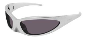 balenciaga bb0251s silver/grey 80/19/110 unisex adults sunglasses