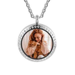 shumei picture necklace personalized photo pendant for men customized necklaces for women memory medallion pendant with ornaments dog tag necklace jewelry