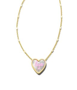 kendra scott love u pendant necklace gold ivory mother-of-pearl one size