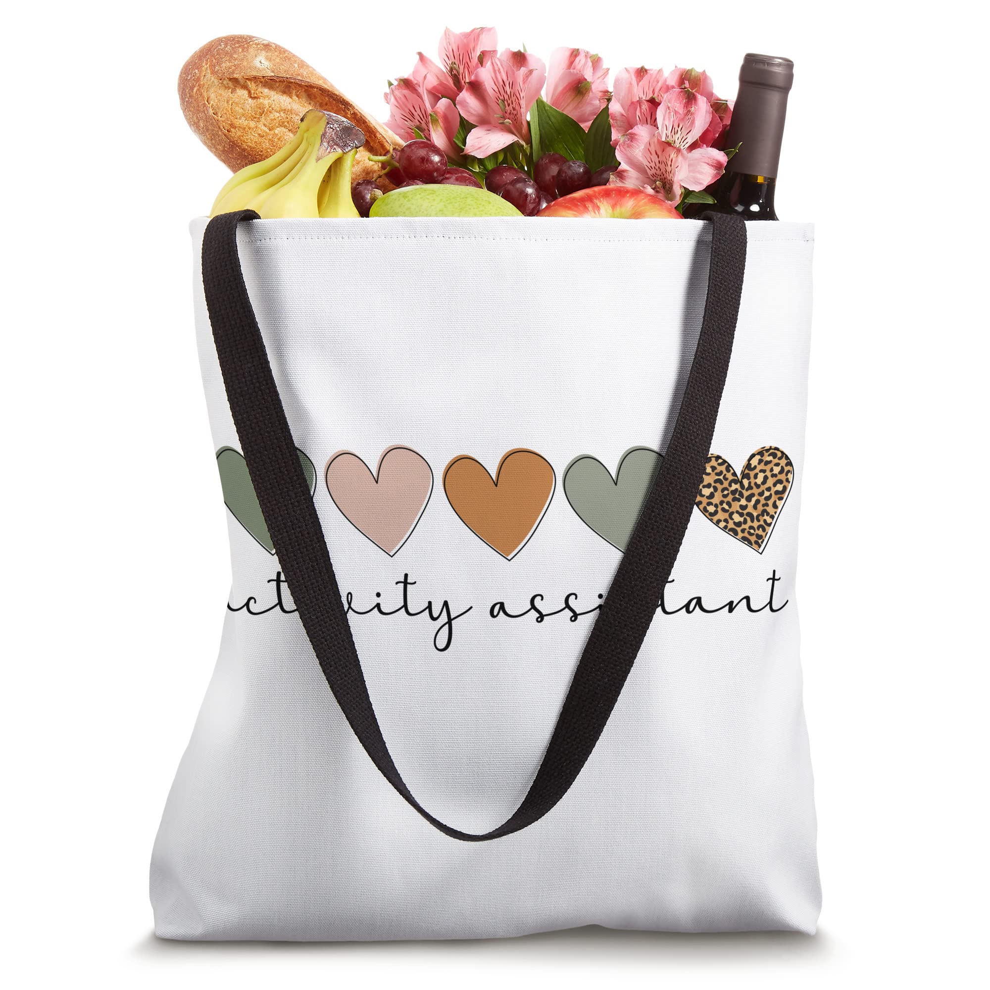 Activity Assistant Hearts Activity Professional Week Tote Bag