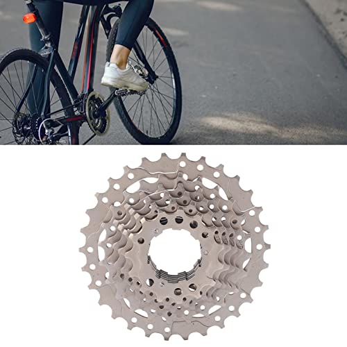 Raguso Bicycle Multiple Freewheel, Nickel Chrome Steel High Compatibility 8 Speed Bike Cassette Wheel for Road Bike