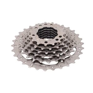 raguso bicycle multiple freewheel, nickel chrome steel high compatibility 8 speed bike cassette wheel for road bike