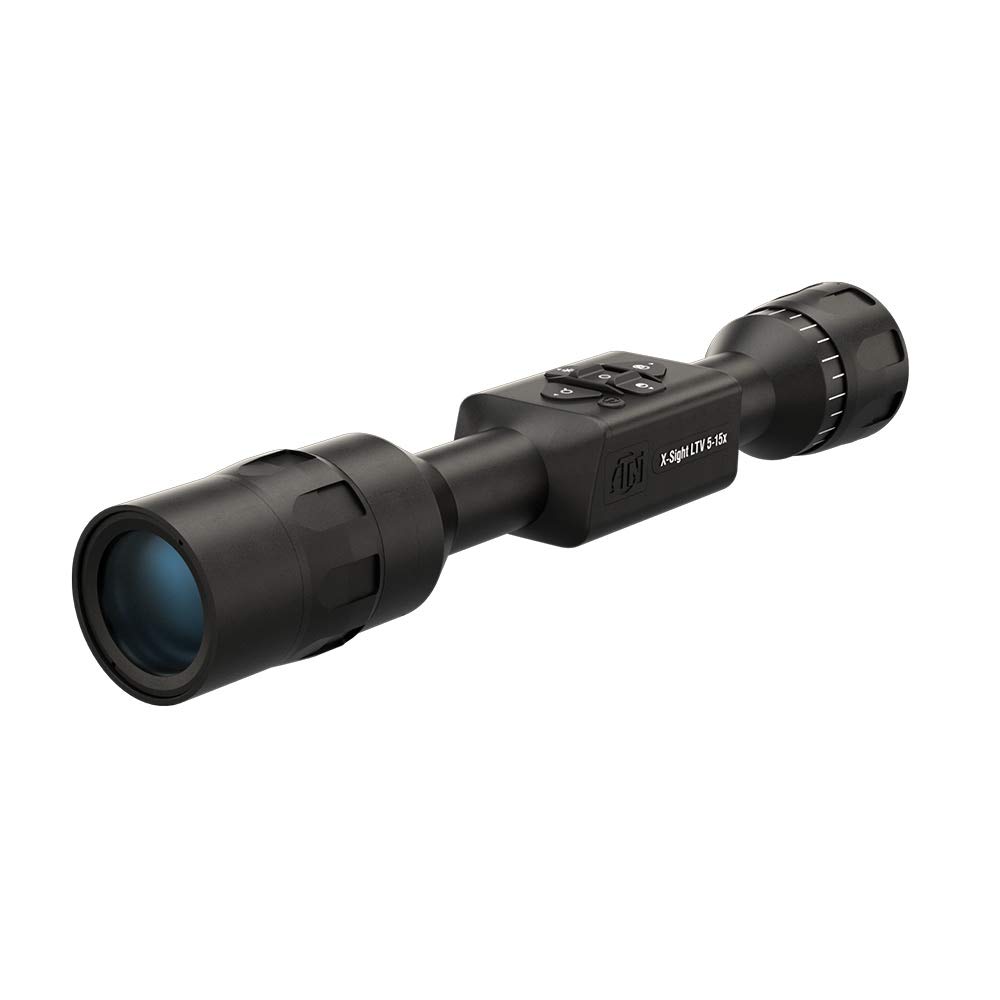 ATN X-Sight LTV 5-15x Day Night Hunting Rifle Scope, Black & IR850 Supernova Infrared Illuminator for hunting, law enforcement,Military use, includes IR Illuminator, Easy rail mounting system