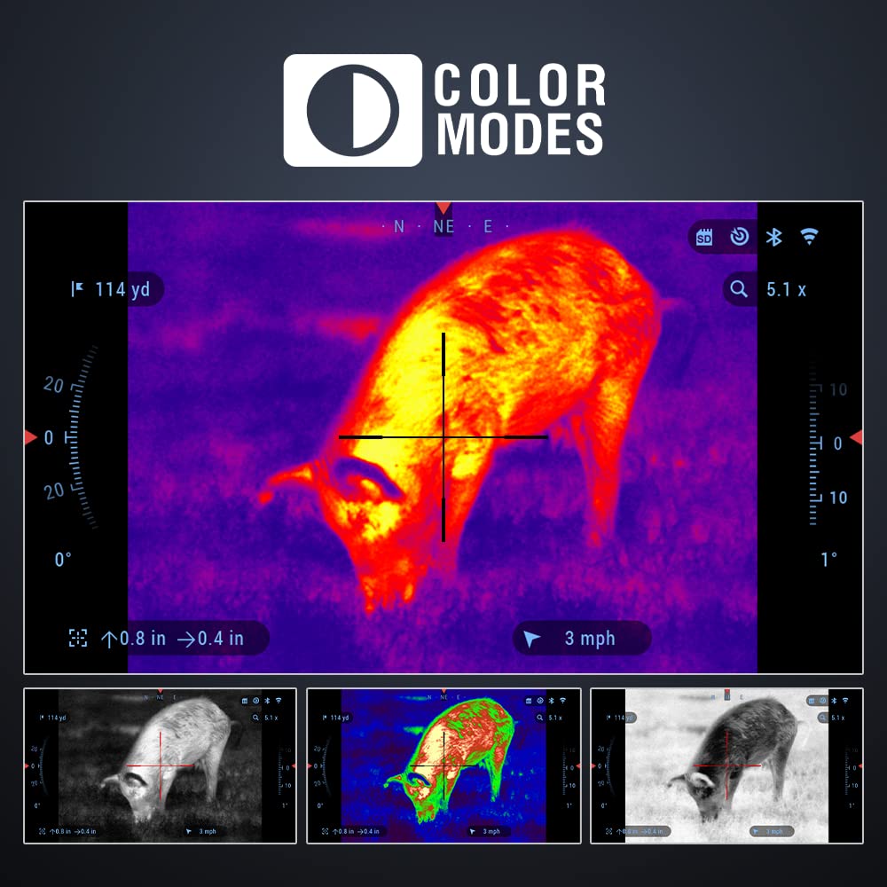 ATN ThOR 4 384x288, 4.5-18x Smart HD Thermal Hunting Scope Bundle with Quick Detach Mount