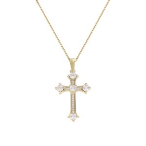 biface cross necklaces for women jewelry necklaces for teen girls women 16k gold plated cross pendant choker necklace valentine's day jewelry gifts for women girls gold c01