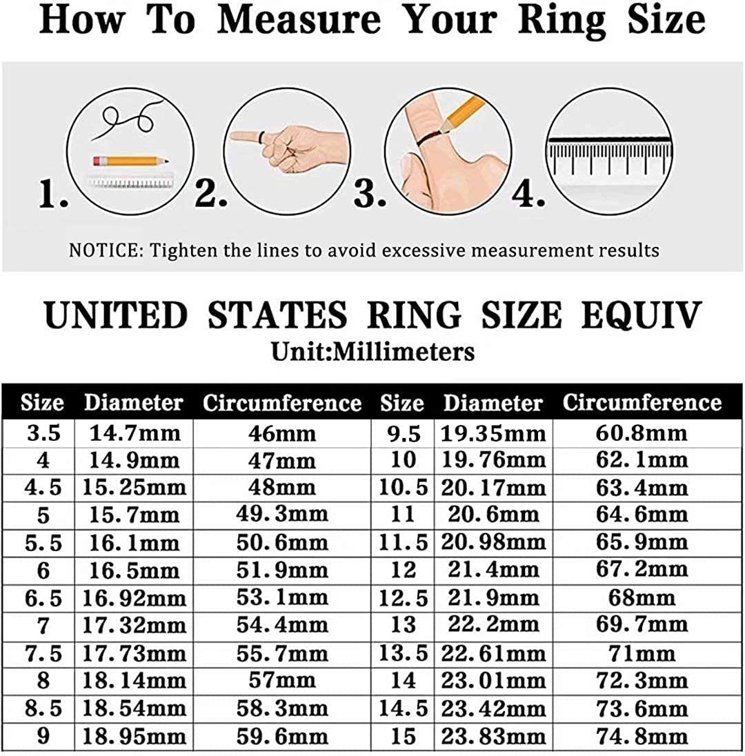 Unique Silver Ring, Cubic Zirconia Wedding Rings Elegant 4 Prong Rectangular Size 7 Jewelry for Women