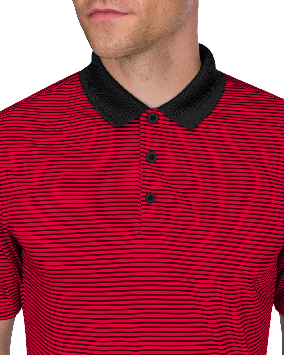 Three Sixty Six Quick Dry Golf Shirts for Men - Moisture Wicking Short-Sleeve Casual Polo Shirt