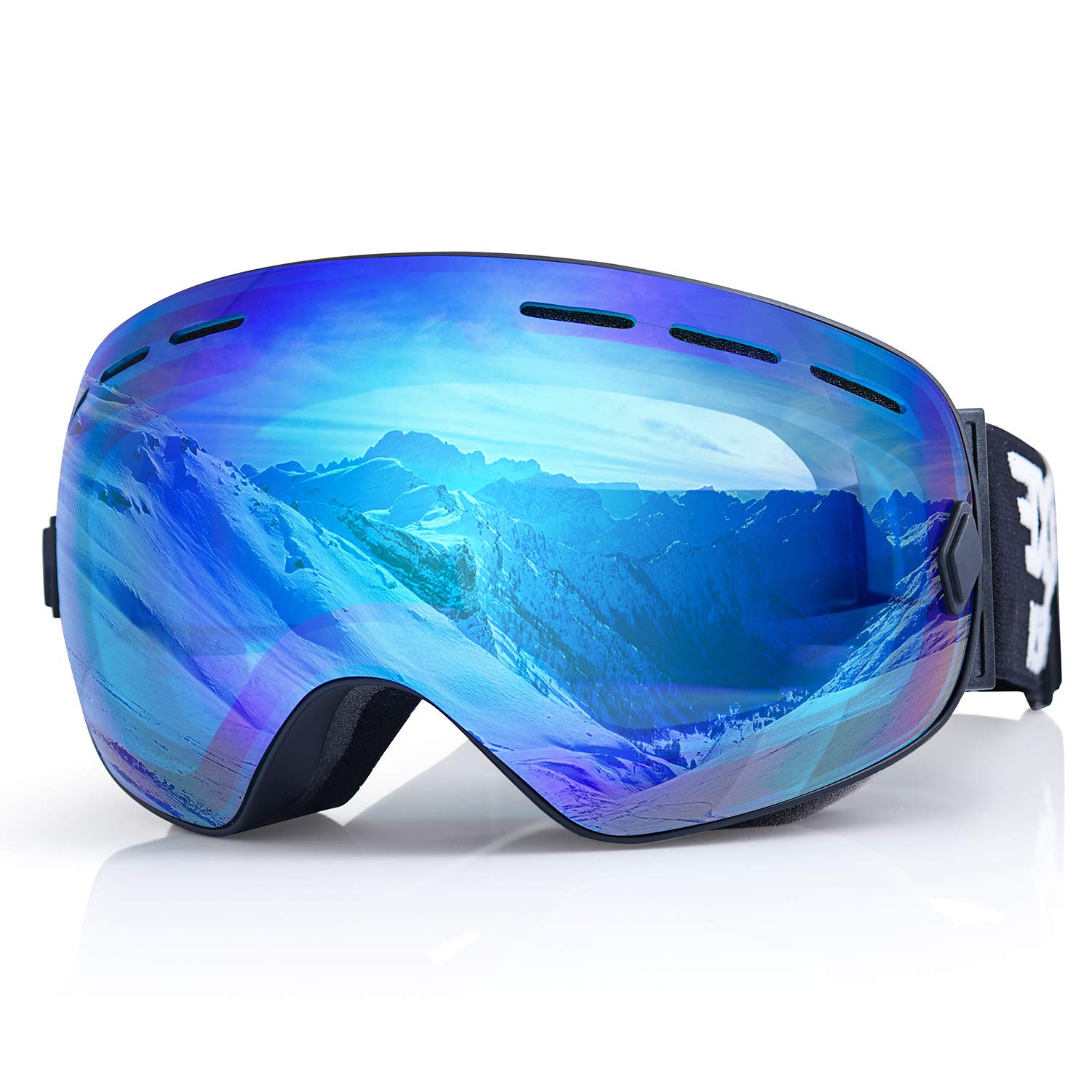 EXP VISION Ski Snowboard Goggles with Balaclava Ski Mask for Women Men and Younth, OTG Snow Goggle Anti Fog Winter Face Mask