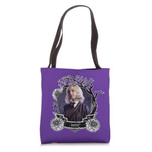 wednesday nevermore frame enid tote bag