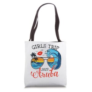 girls trip aruba 2023 for women weekend birthday, vacation tote bag