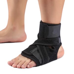 ankle support, adjustable ankle brace breathable achilles tendonitis support for plantar fasciitis sports protect ligament damage injury recovery one size men women