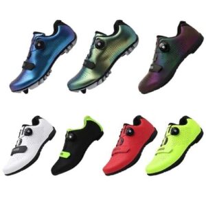 adults' cycling shoes mountain bike shoes road bike shoes mtb shoes with cleats phantom black