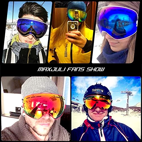 LEPSJGC Ski Goggles - Interchangeable Lens - Premium Snow Goggles Snowboard Goggles for Men and Women ski Item (Color : C)