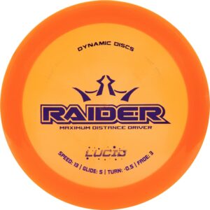 Dynamic Discs Glimmer Lucid Ice Raider Distance Driver Golf Disc [Colors Will Vary] - 165-169g