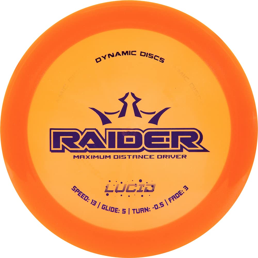 Dynamic Discs Glimmer Lucid Ice Raider Distance Driver Golf Disc [Colors Will Vary] - 165-169g