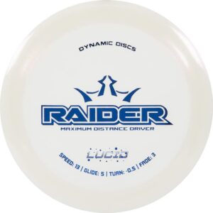 Dynamic Discs Glimmer Lucid Ice Raider Distance Driver Golf Disc [Colors Will Vary] - 165-169g