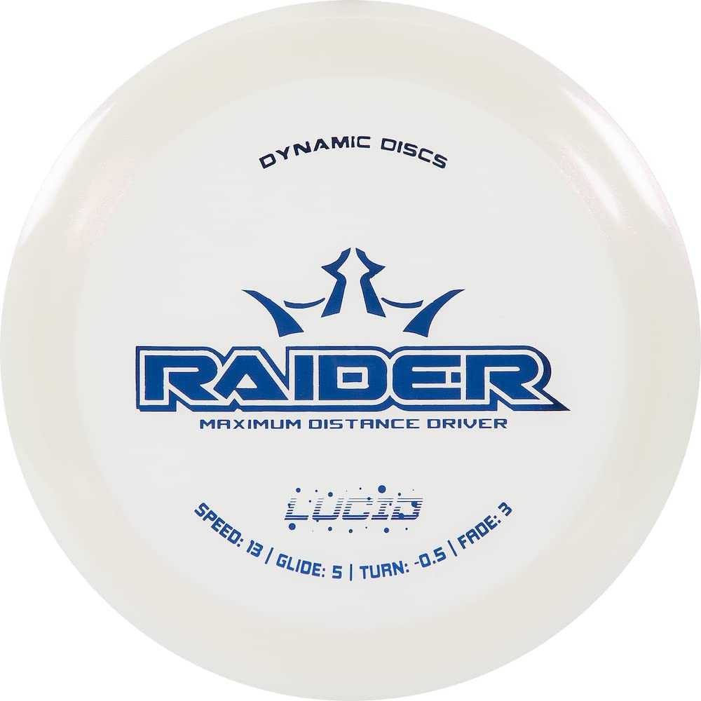 Dynamic Discs Glimmer Lucid Ice Raider Distance Driver Golf Disc [Colors Will Vary] - 165-169g