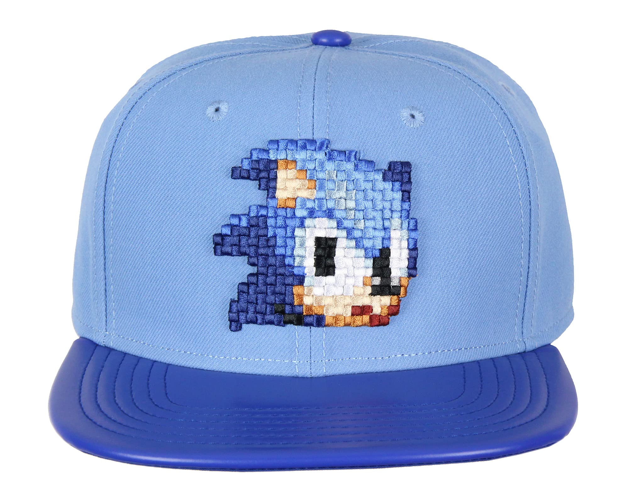 Sonic The Hedgehog 8-Bit Pixel Sonic Speed Snapback Hat Blue