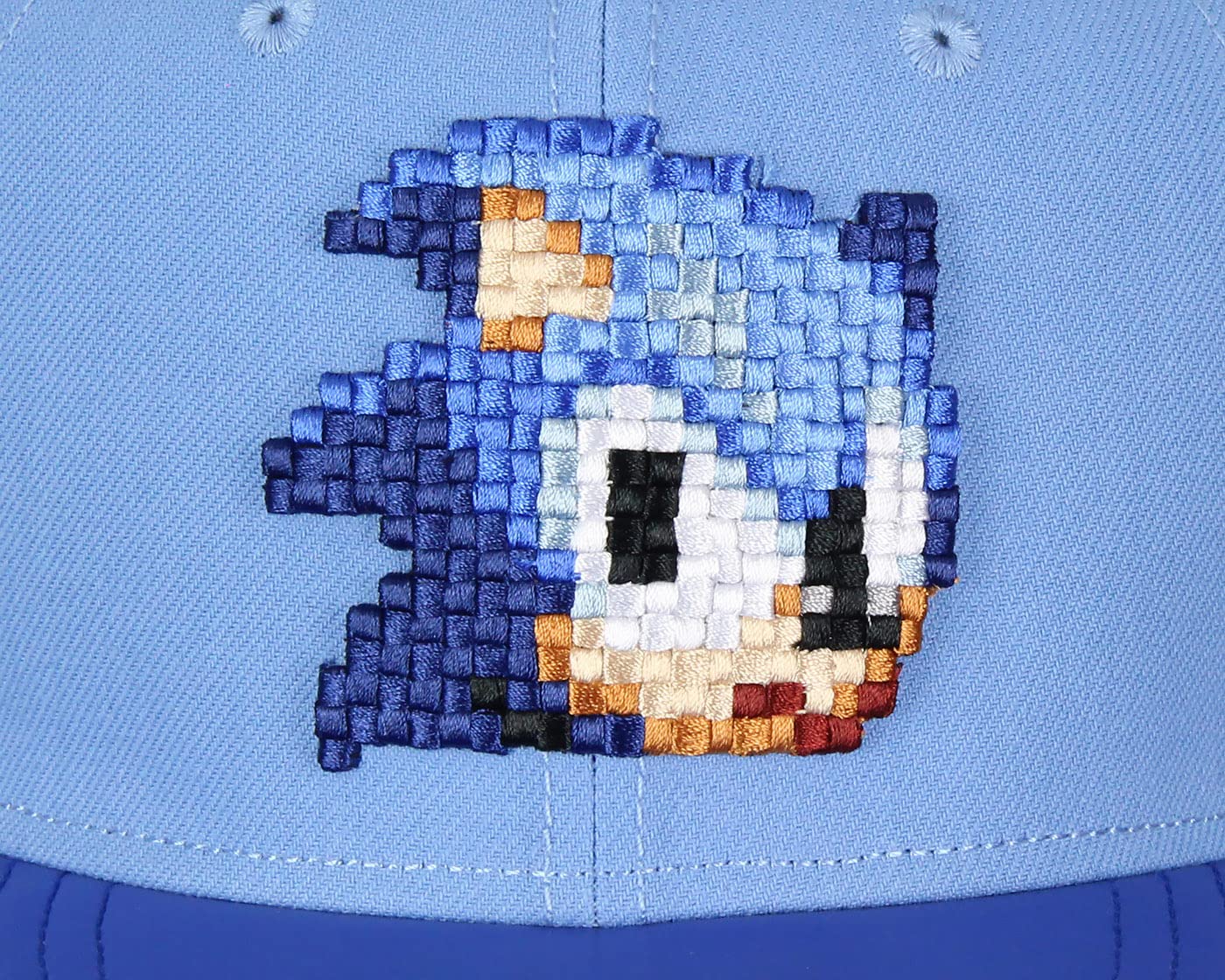 Sonic The Hedgehog 8-Bit Pixel Sonic Speed Snapback Hat Blue