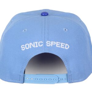 Sonic The Hedgehog 8-Bit Pixel Sonic Speed Snapback Hat Blue