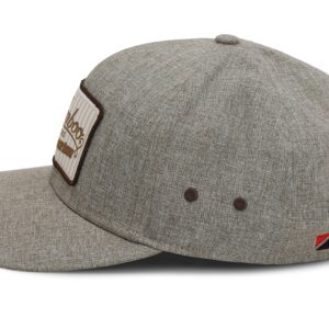 Big Bamboo Heathered Vintage Fly Fishing Patch Cap (Heathered Brown)