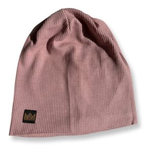 gracie & roo emf protection hat, unisex beanie, silver lining shields radiation, wi-fi (pink)