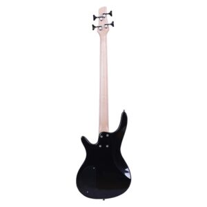 Vasitelan Electric Bass Guitar Full Size 4 String Exquisite Stylish Bass with Power Line and Wrench Tool (Sunset Color)